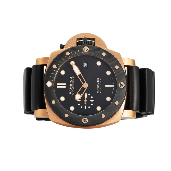 [USED] PANERAI Submersible Quaranta Quattro Goldtech Orocarbo PAM01070 ...